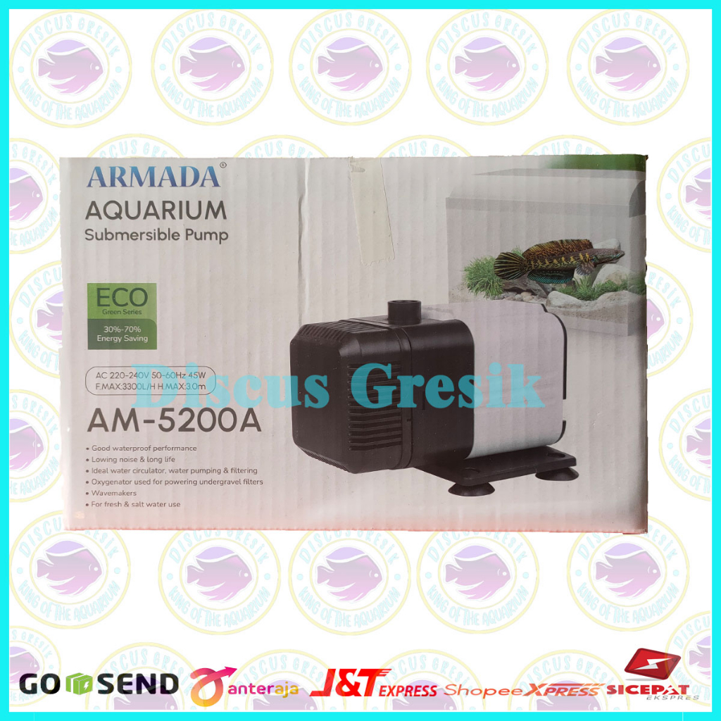 Jual Pompa Armada AM 5200 A - Pompa Celup / Water Pump Akuarium / Kolam ...
