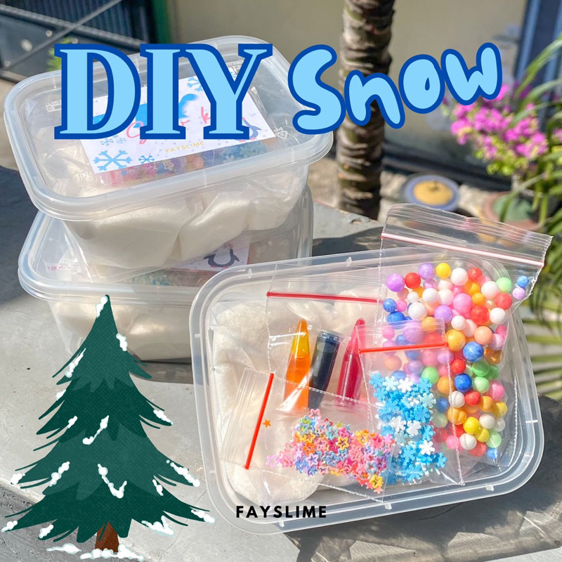 Jual DIY Snow | instant snow paket lengkap | fake snow | Shopee Indonesia