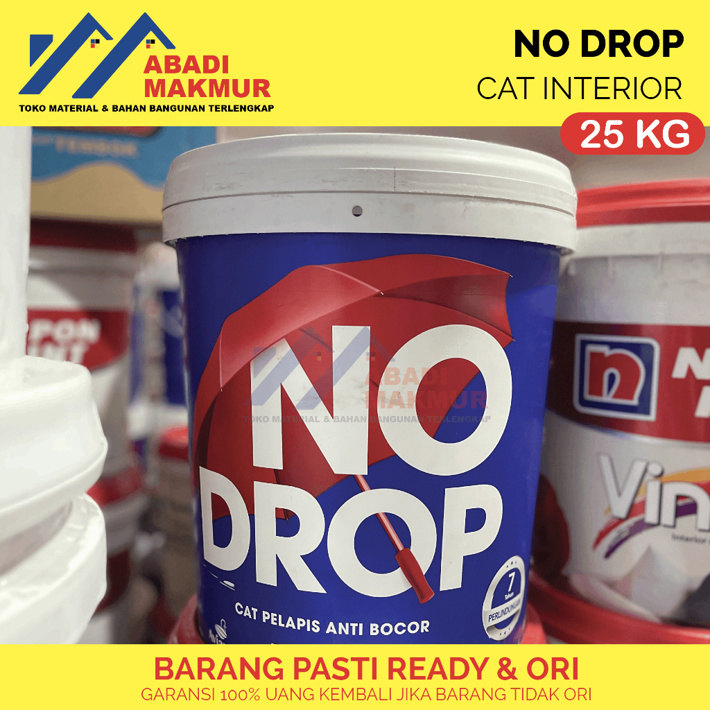 Jual NO DROP WATERPROOFING Pelapis Anti Bocor WARNA 20 KG | Shopee ...