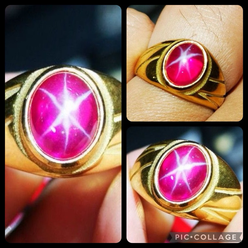 Jual CINCIN BATU PERMATA RED AMERICAN STAR KEKERASAN 9 SKALA MOHS ...