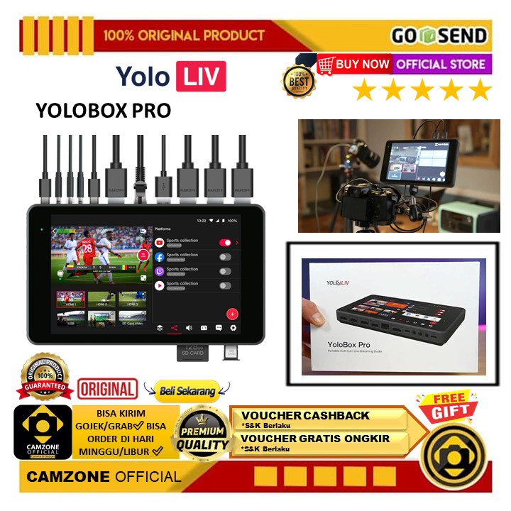 Jual YoloLiv YoloBox Pro Portable Multi-Camera Encoder/Streamer/Switcher/Monitor/Recorder ...