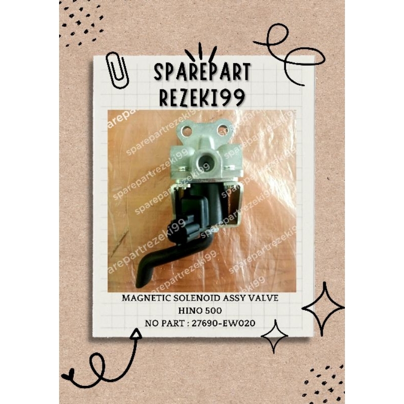Jual Selenoid Assy Magnetic Valve Hino500 (27690-EW020) | Shopee Indonesia