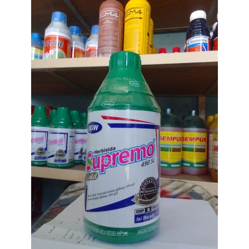 Jual SUPREMO 1 LITER herbisida sistemik 490 SL membasmi rumput sampai ...