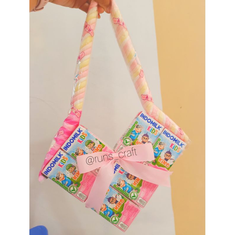 Jual Susu Kotak Bentuk Love Tas Love Tali Marshmallow | Shopee Indonesia