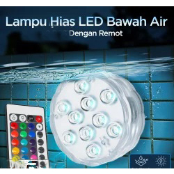 Jual lampu LED bawah air remote, lampu led underwater remote, lampu led ...