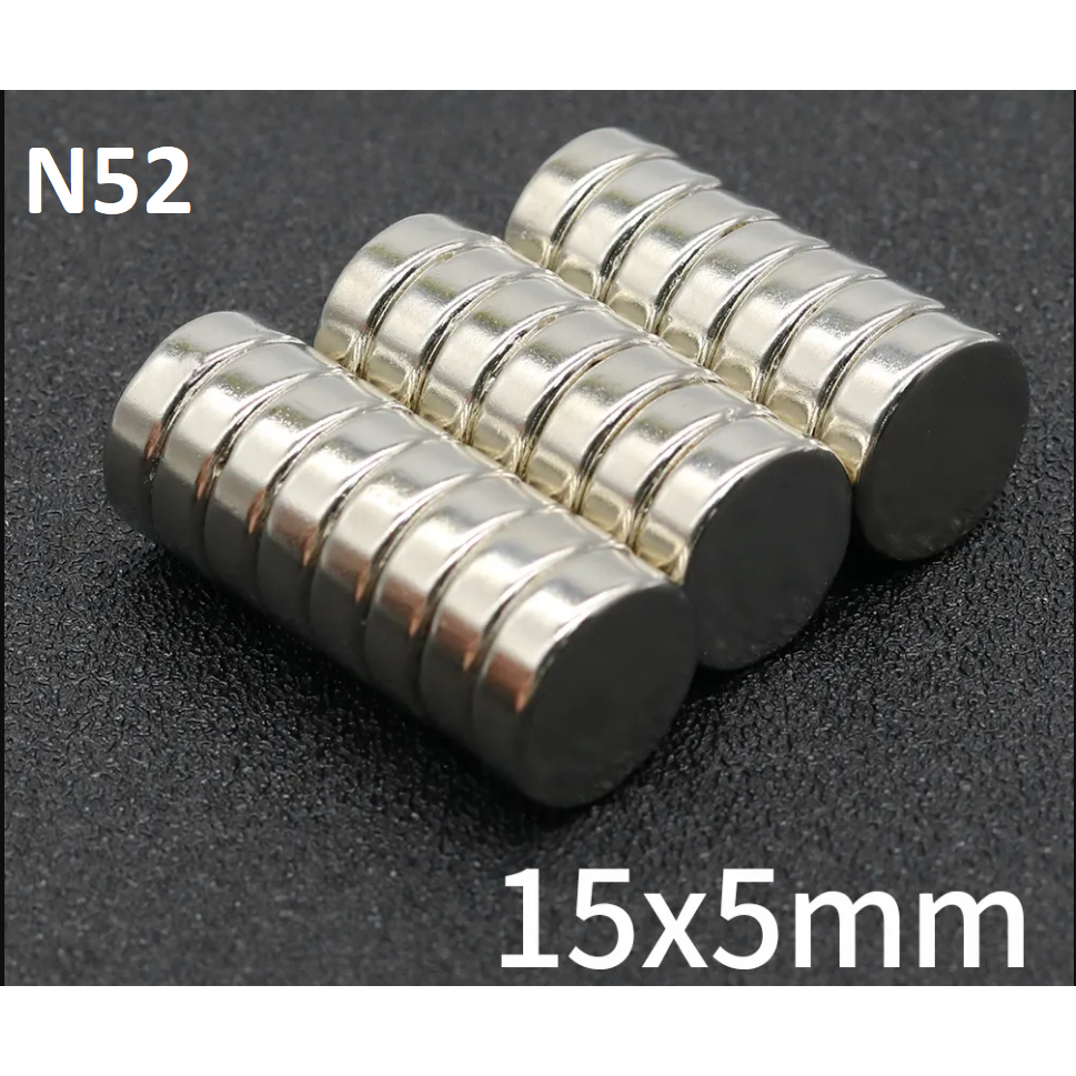 Jual magnet neodymium 15x5mm 15x5 mm 15 x 5 neodimium bulat koin putih ...