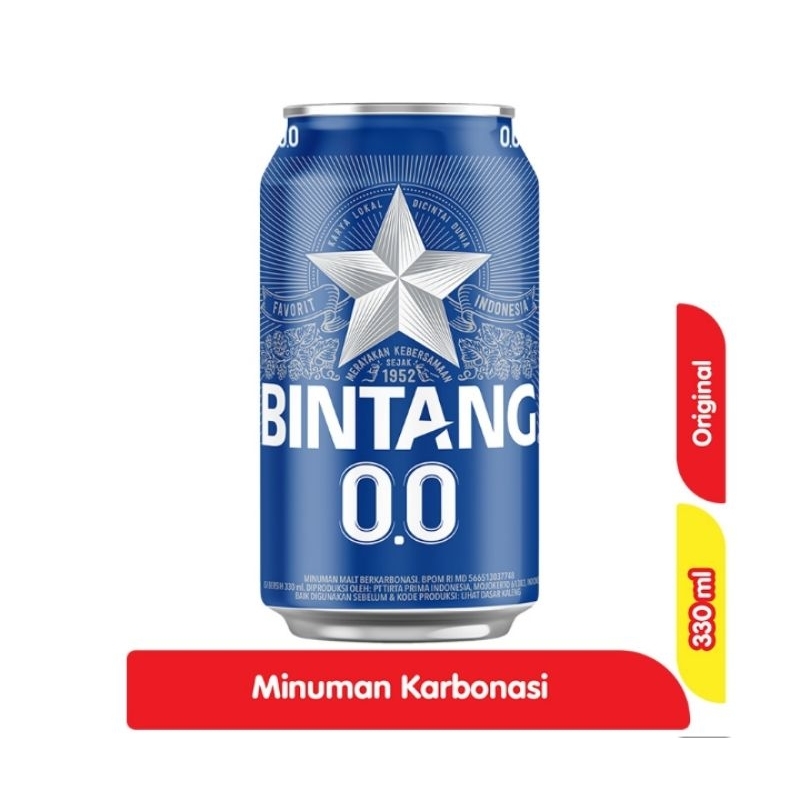 Jual BINTANG Zero Minuman Berkarbonasi 330 ml | Shopee Indonesia