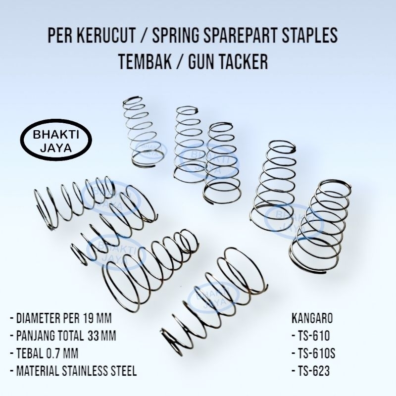 Jual Per Kerucut / Spring Sparepart Staples Tembak / Gun Tacker | 0.7 ...
