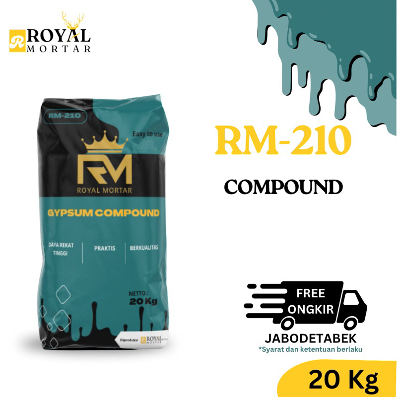 Jual Semen Instan | Compound Gypsum | RM-210 Royal Mortar | Shopee ...