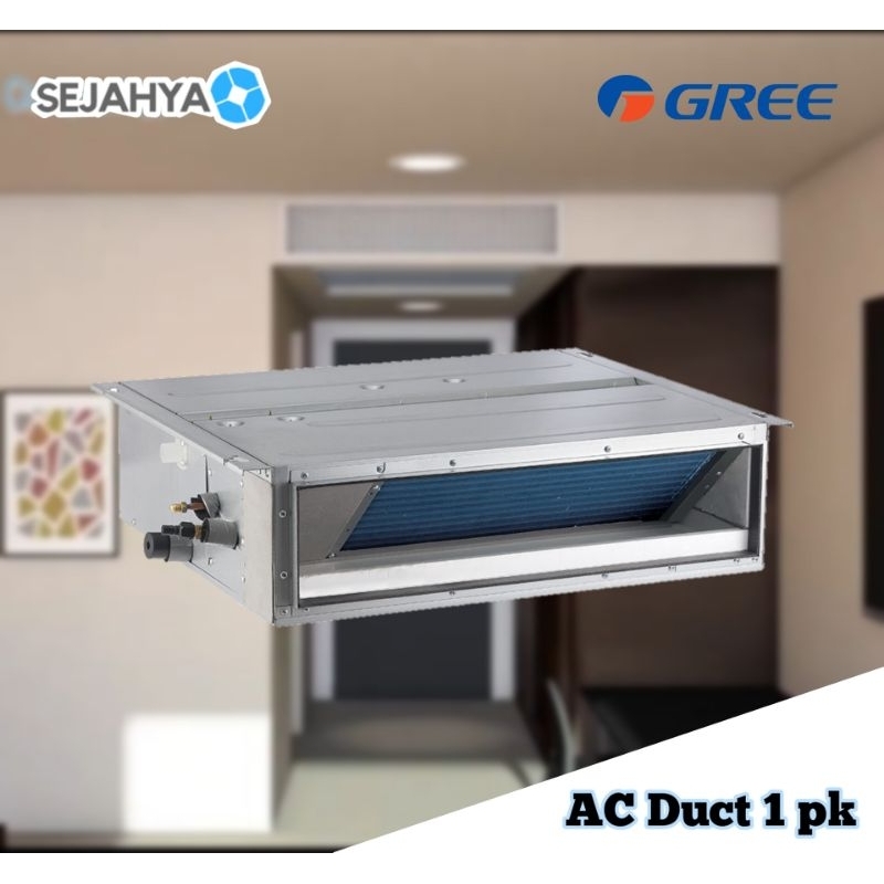 Jual AC Duct Type Gree 1pk GU26PS A-K GUL26W U-Match 1 pk ducted ...