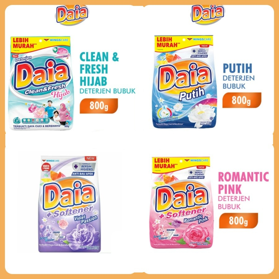 Jual Daia Detergent bubuk 800gr | Shopee Indonesia