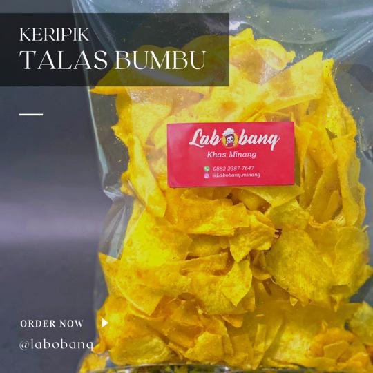 Jual KERIPIK TALAS BALADO/BUMBU/SANJAI TALEH BALADO/BUMBU GURIH RENYAH ...