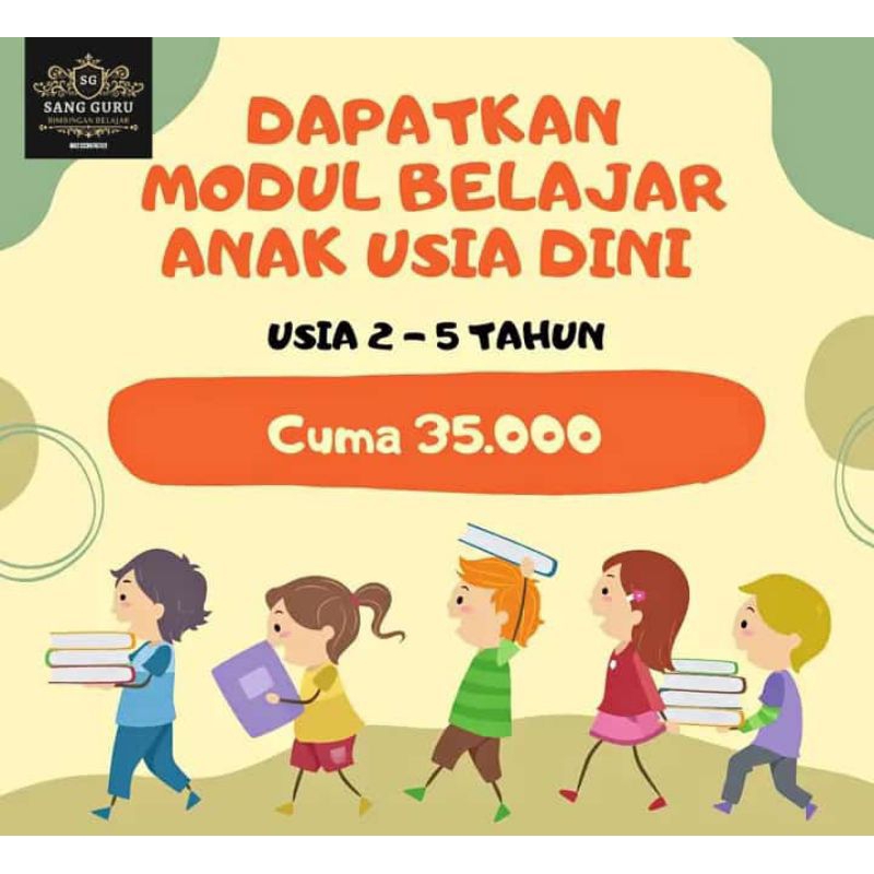 Jual PRINTABLE modul belajar anak usia dini | Shopee Indonesia