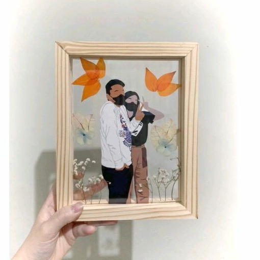 Jual Pressed Frame Rustik Pigura Press Rustic Bingkai Foto Double Glass ...