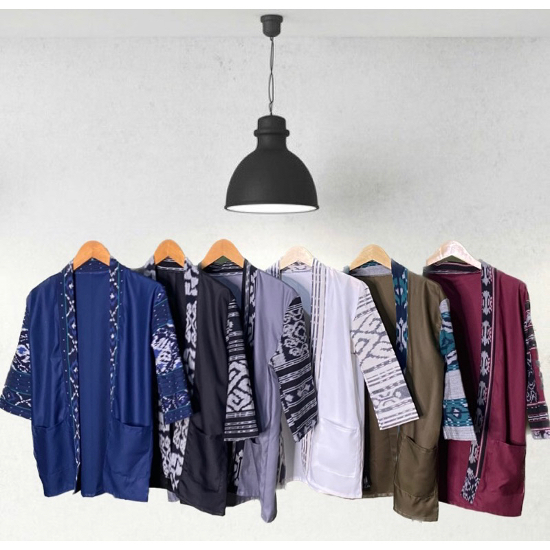 Jual KIMONO SONGKET / TENUN OUTER UNISEX PEKALONGAN OUTWEAR OUTFIT ...