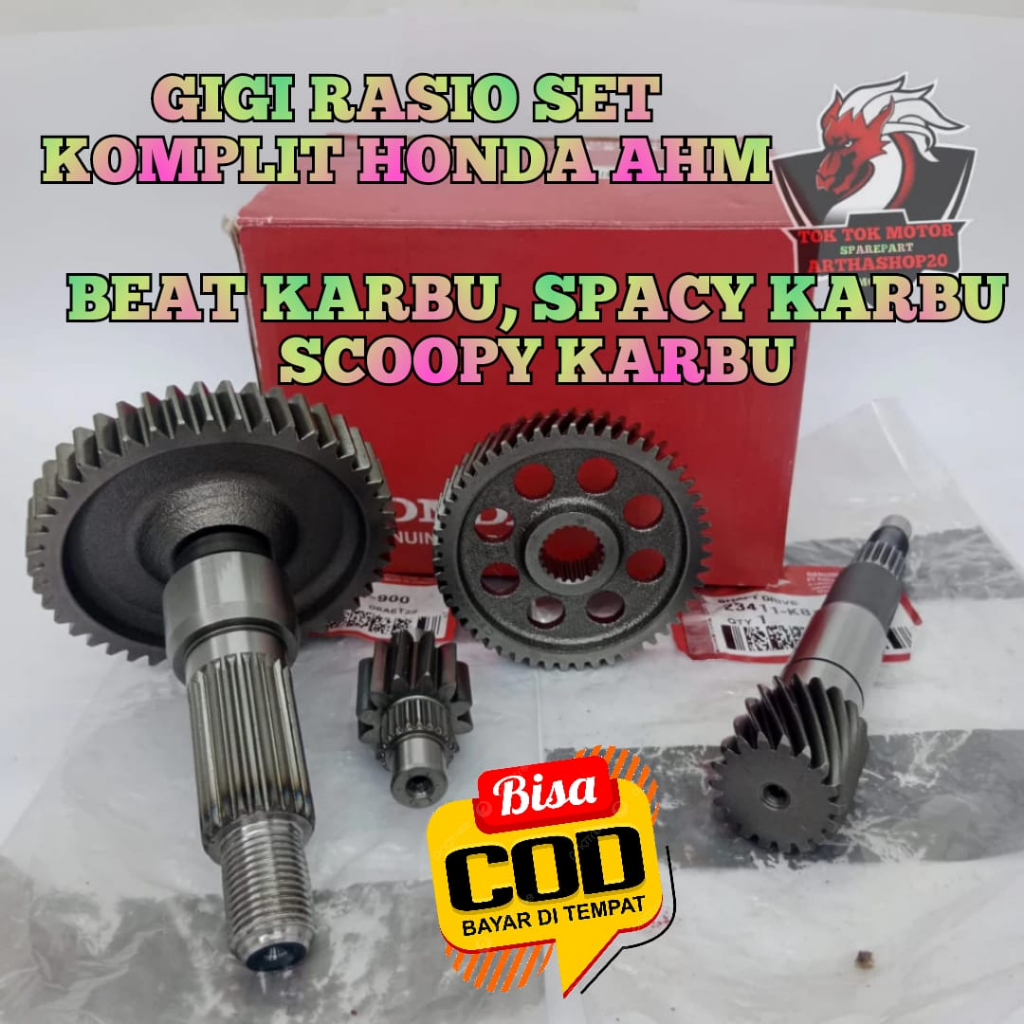Jual GIGI RASIO SET Kvy ASLI ORIGINAL HONDA BEAT KARBU , SCOOPY KARBU ...