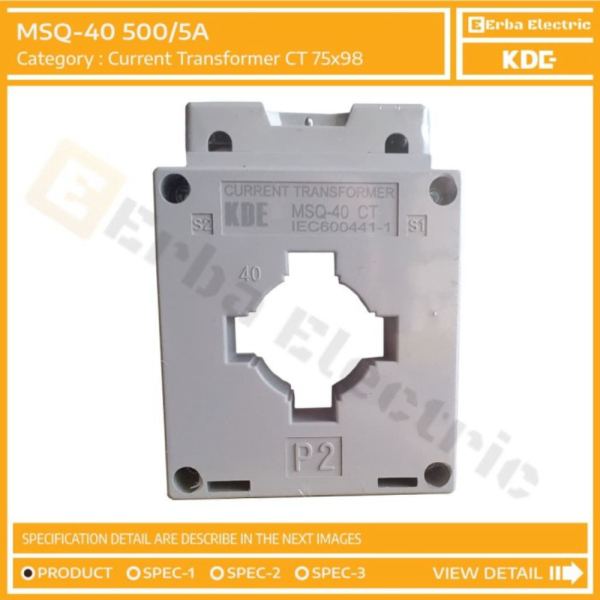 Jual MSQ-40 500-5A KDE Current Transformer 500A 5A KDE CT Limited ...