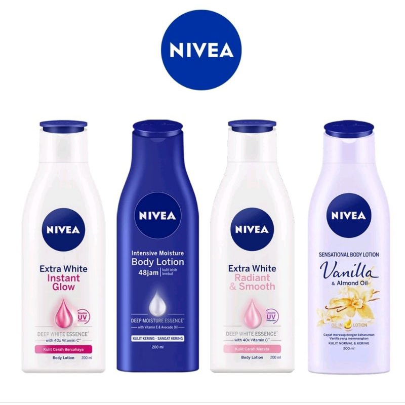 Jual NIVEA Body Lotion White Instan Glow / Radiant Rose 200ml | Shopee ...