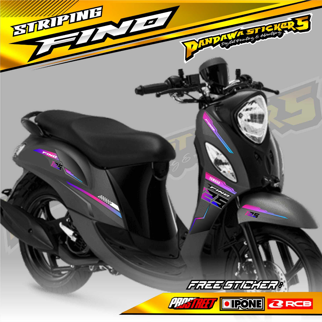 Jual STRIPING VARIASI YAMAHA FINO / STICKER LIST MOTOR YAMAHA FINO ...