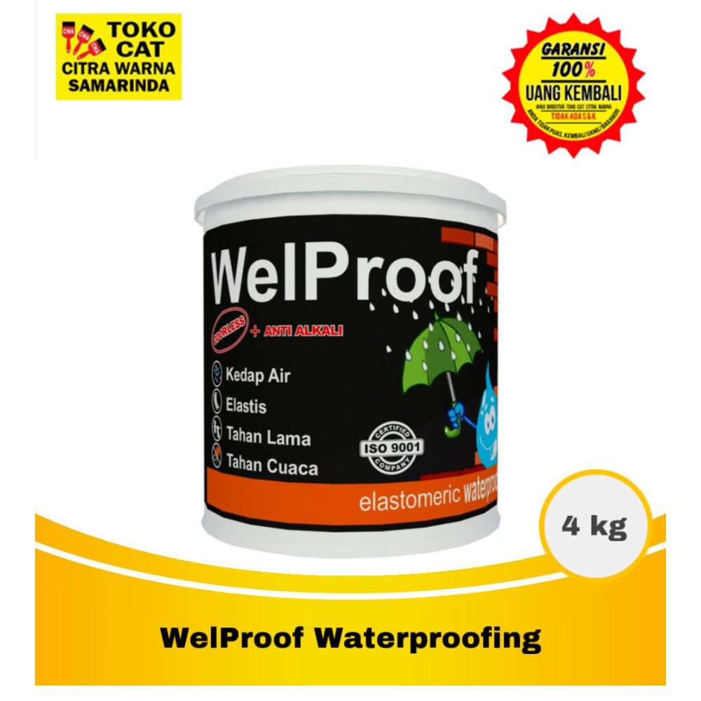 Jual Cat Waterprrofing (Anti Bocor) Welproof 4 Kg | Shopee Indonesia