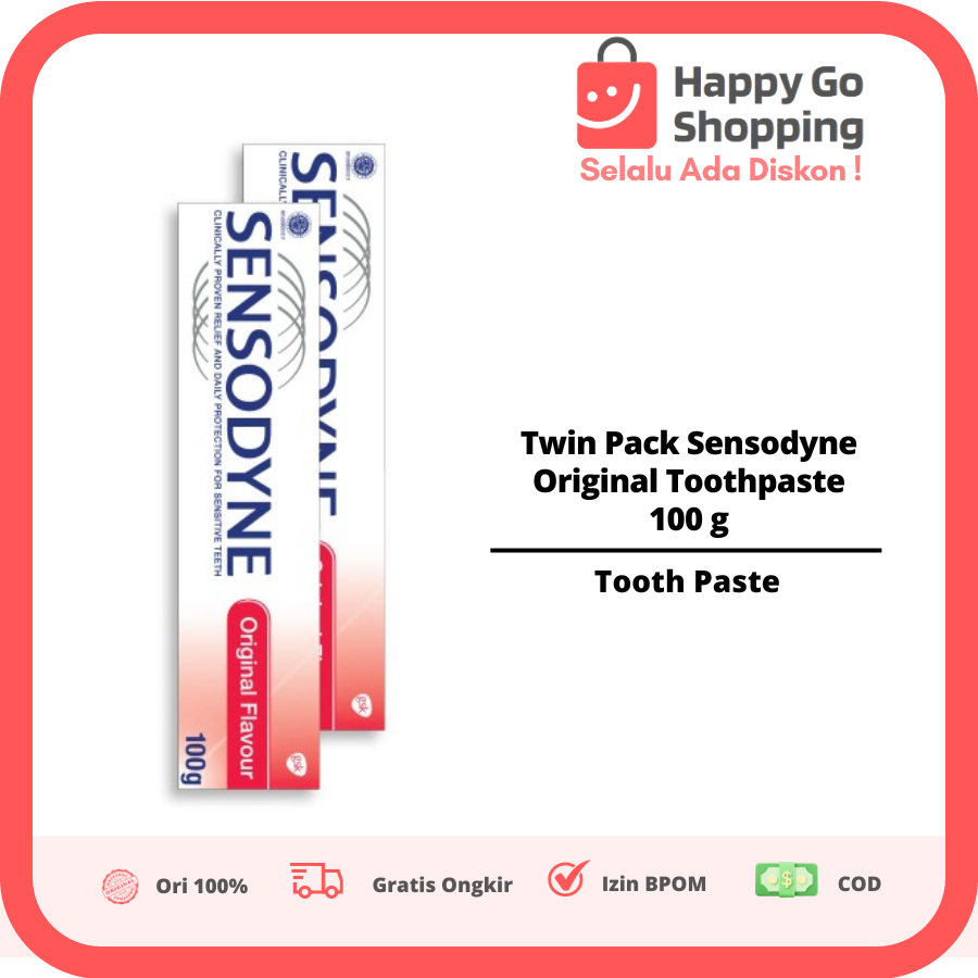 Jual Twin Pack Sensodyne Original Toothpaste 100 g | Shopee Indonesia