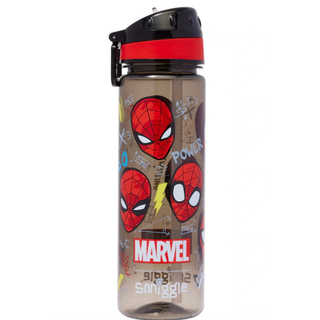 Jual SMIGGLE X SPIDERMAN DRINK BOTTLE 650ML - BOTOL MINUM SMIGGLE ...