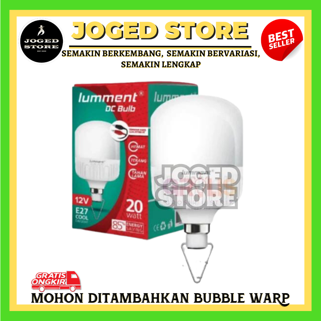 Jual LAMPU LED LUMMENT DC BULB 12V 20WATT AKI | LAMPU LED PUTIH LUMMENT ...