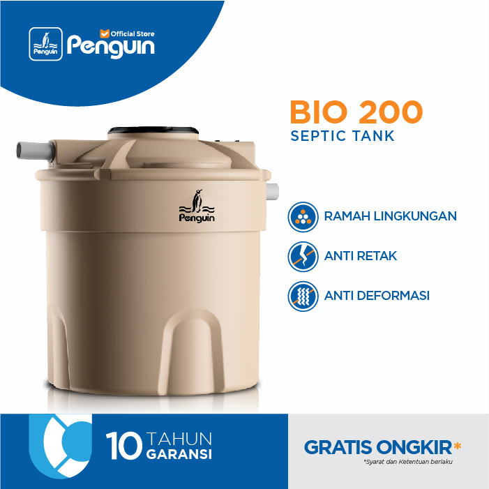Jual Penguin BIO-200 2000 Liter Septic Tank Biorotech | Shopee Indonesia