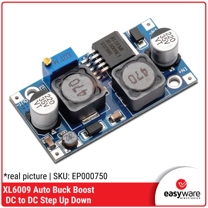 Jual XL6009 Auto Boost Buck Adjustable Step Up Step Down DC to DC converter module | Shopee ...