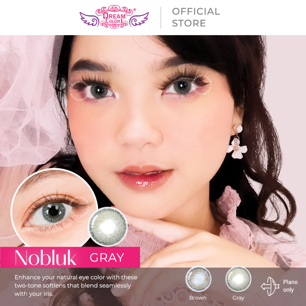 Jual DREAM COLOR I Softlens Nobluk Brown Gray Plano/Normal | Soflens ...
