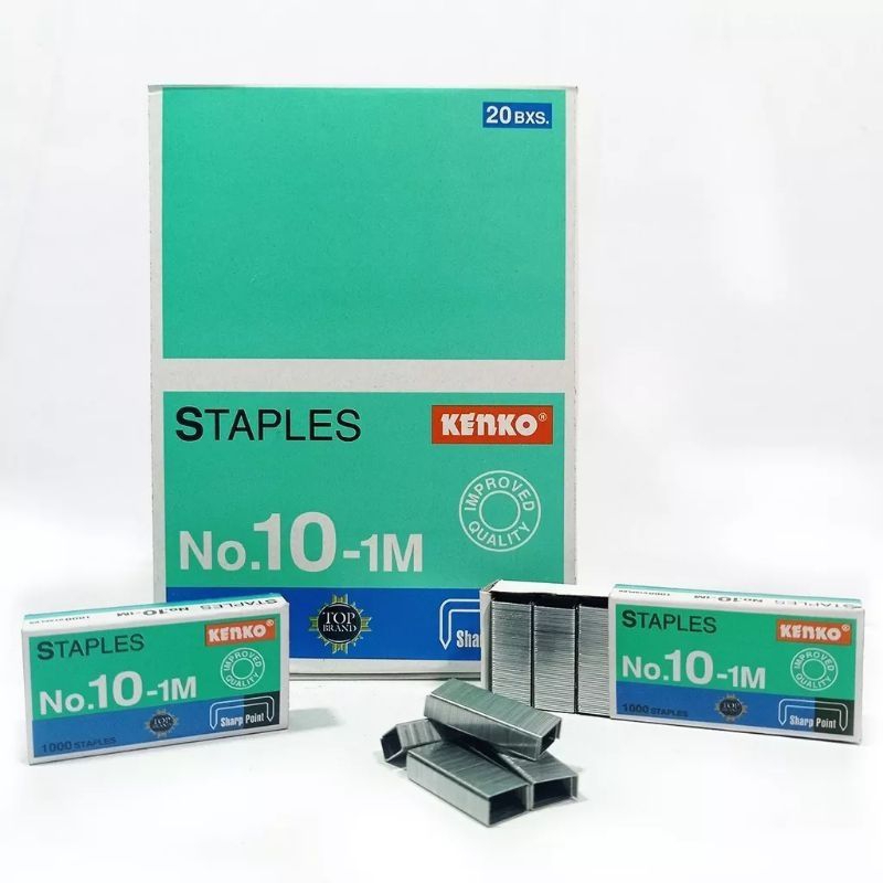 Jual Isi Staples/Stapler KENKO No. 10-1M (20 Pack) | Shopee Indonesia