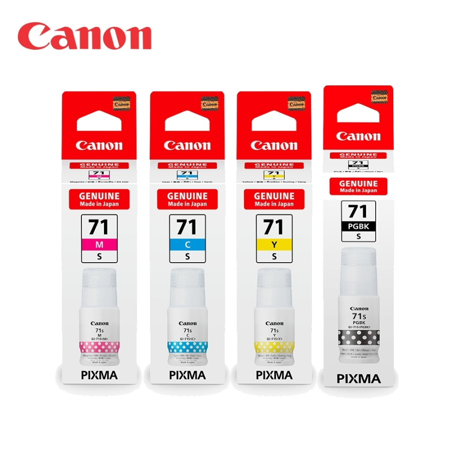 Jual TInta Canon GI-71 Small GI71-S Tinta Printer G1020 G2020 G3020 ...