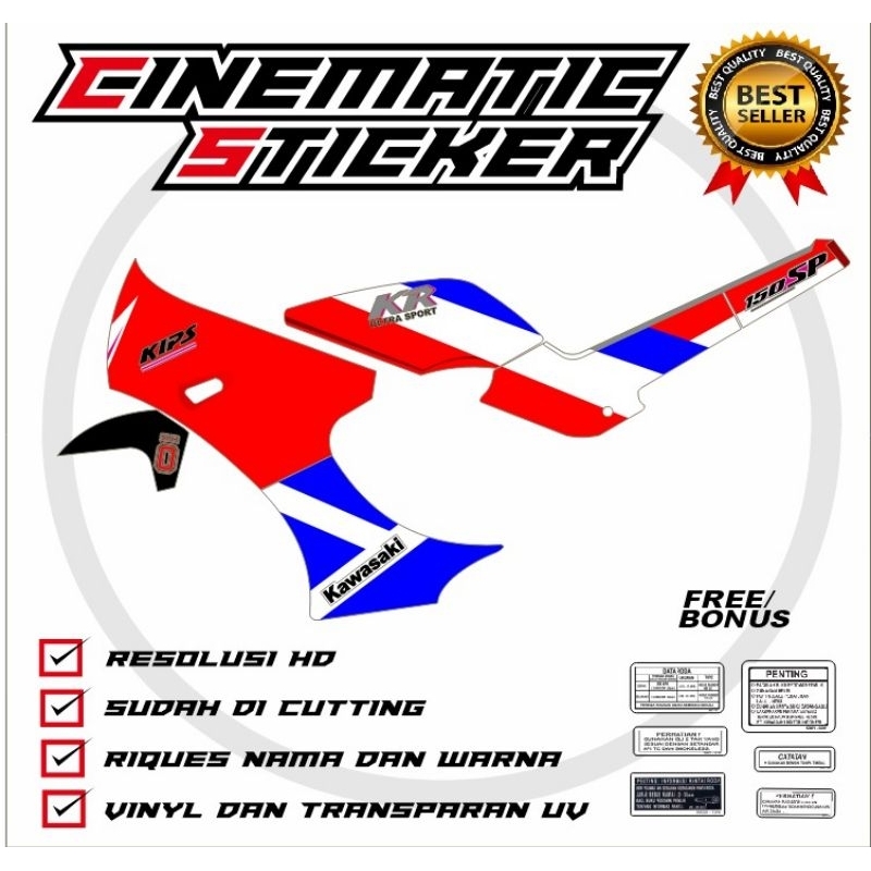 Jual sticker striping Ninja SSR KRR SP/NINJA Thailand variasi ...