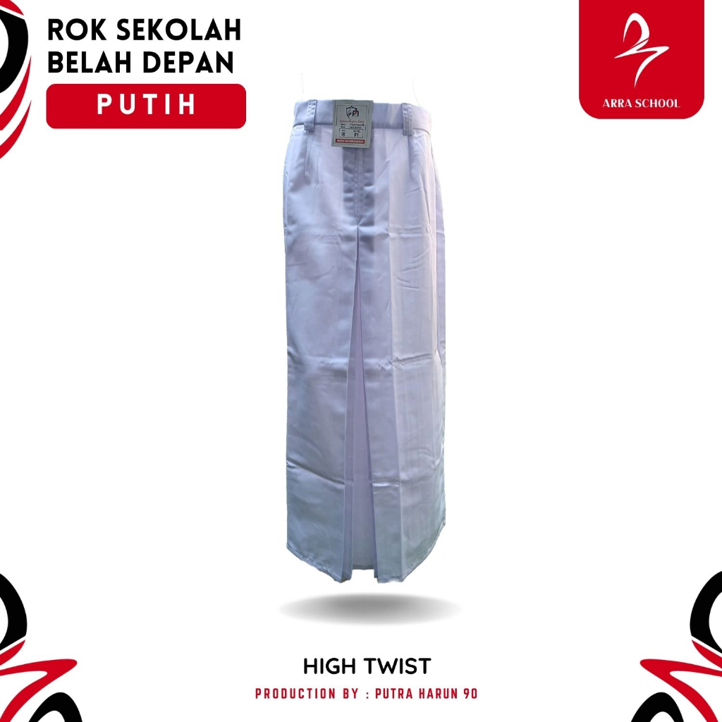 Jual ROK SPAN REMPEL DEPAN PUTIH SMP SMA UKURAN BIG SIZE | Shopee Indonesia