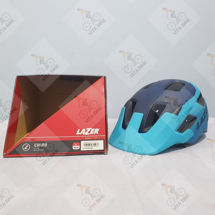 Jual Helm Sepeda Gunung MTB Downhill Lazer Chiru Matte Blue Size L 58 ...