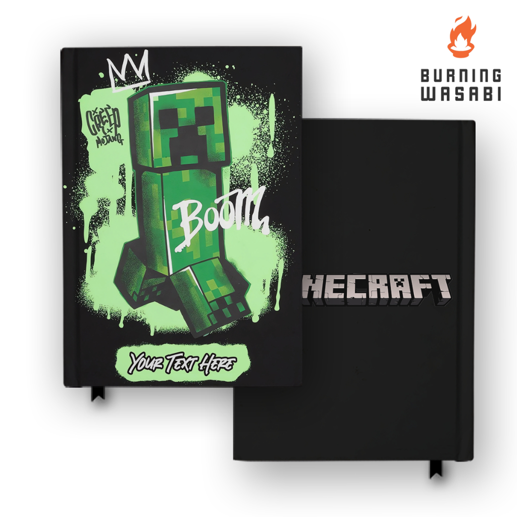 Jual Buku Catatan Notebook Minecraft 6 Creeper Grafitti Custom Nama ... Jual Buku Catatan Notebook Minecraft 6 Creeper Grafitti Custom Nama ...