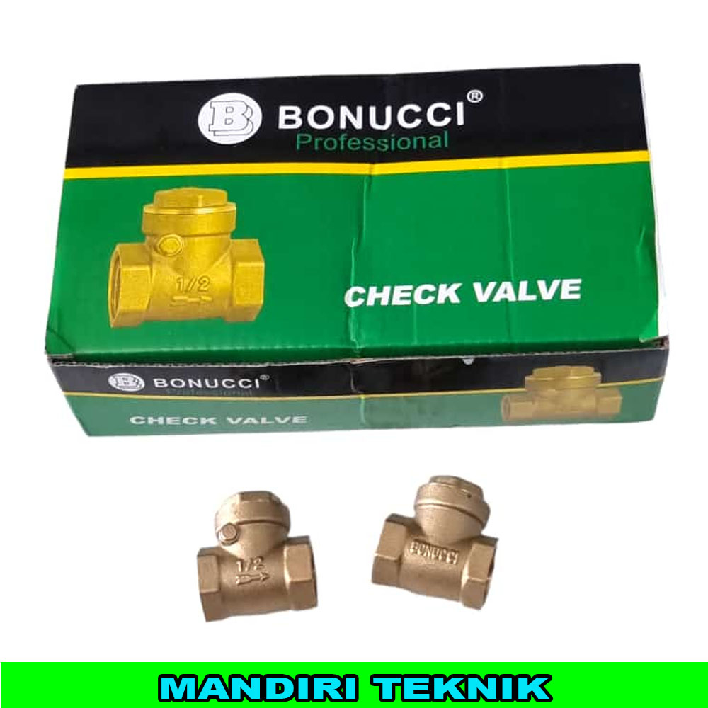 Jual BONUCI Klep Tabok / Check Valve Kuningan Foot Tusen Klep 1/2 ...