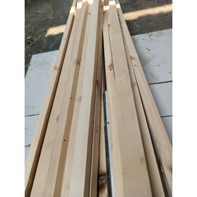 Jual kayu Reng/list jati belanda/pinus ex pallet sudah di amplas+di ...