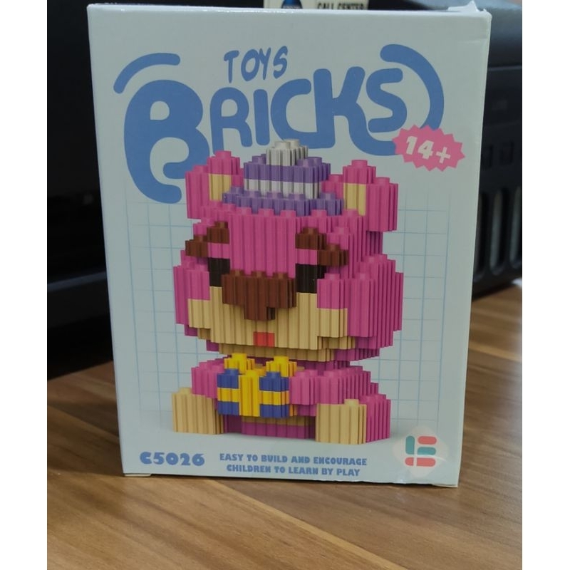 Jual Cute Lotso Cartoon Series Blocks/Nano Bricks, Mainan Balok Susun ...