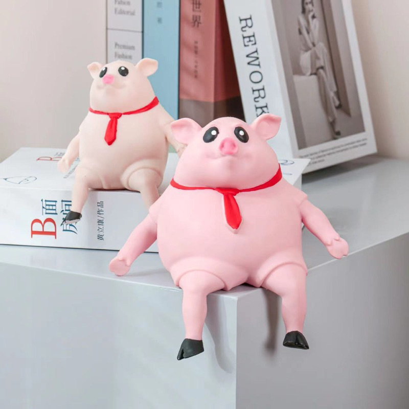 Jual Mainan Squishy Babi Boss Kawaii Pink Pigs Antistress Mainan Lucu ...