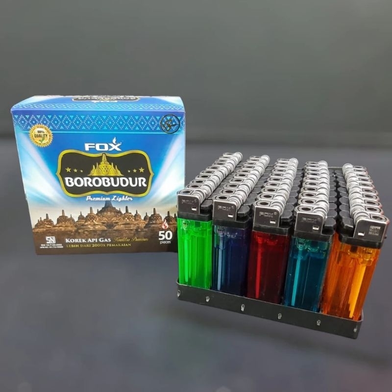 Jual 50 Pcs Korek api roda/kotak warna NEOLITE,FOX BOROBUDUR,G2000 BULL ...