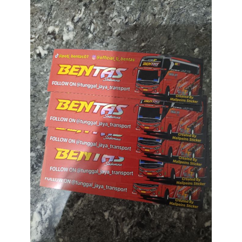 Jual stiker bus tunggal jaya asli isi 40 pcs | Shopee Indonesia