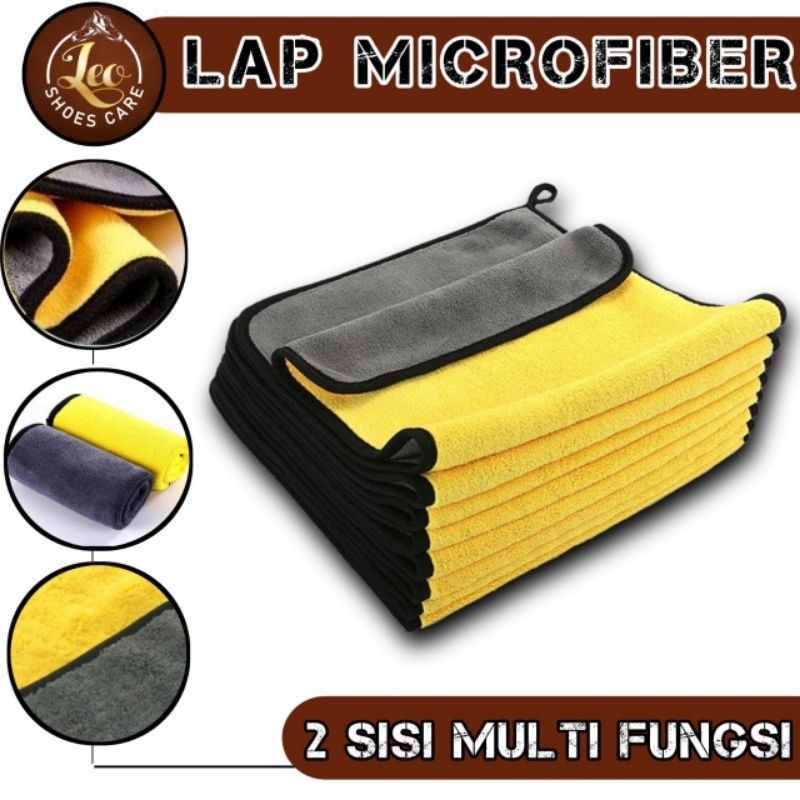Jual Kain Lap Microfiber Mobil Motor Meja Kaca Towel Bahan Tebal ...