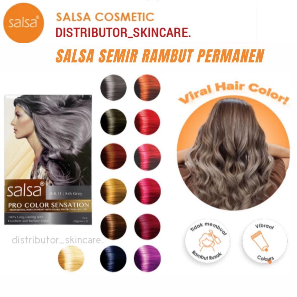 Jual SALSA HAIR COLOR - SALSA HAIR COLUR - PEWARNA RAMBUT - SEMIR ...