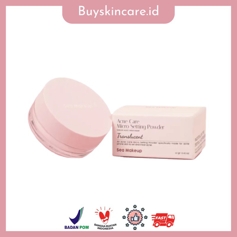 Jual Sea Makeup Acne Care Micro Translucent Setting Powder Loose Powder ...