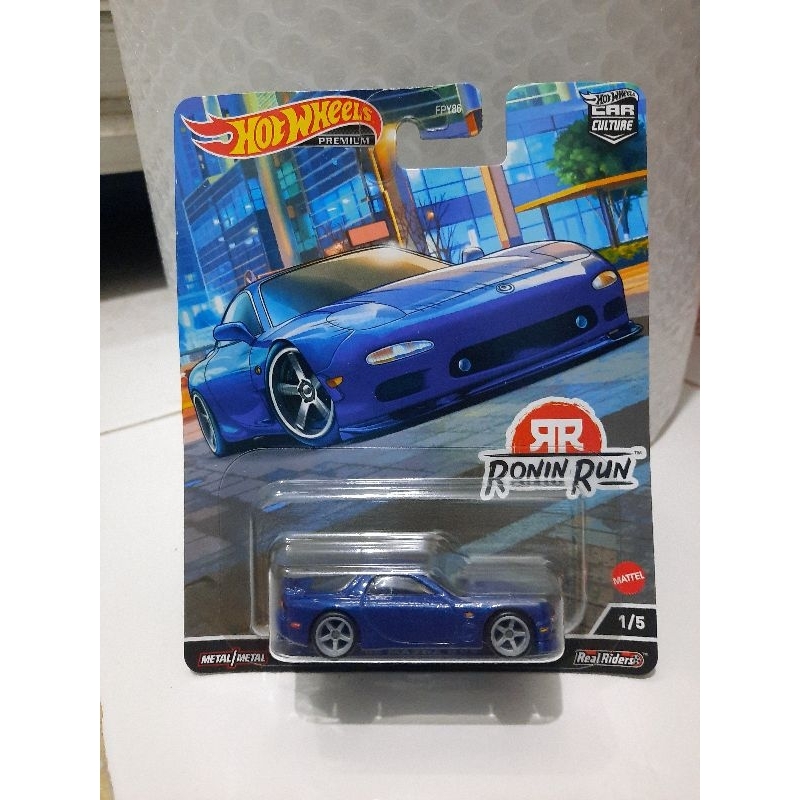 Jual Hot Wheels Premium Mazda RX-7 Biru Ronin Run | Shopee Indonesia