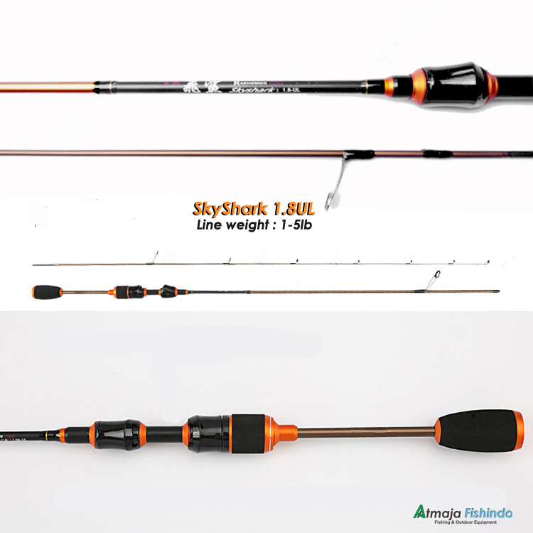 Jual Skyshark Joran Casting Spinning UL 1-5lb 180cm Ultralight Rod Carbon RN016-F | Shopee Indonesia