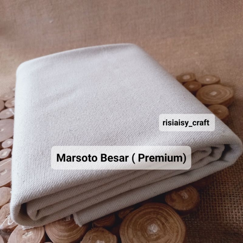 Jual Kain Kanvas Polos Natural Premium Bahan Craft Tas Sepatu I Canvas ...