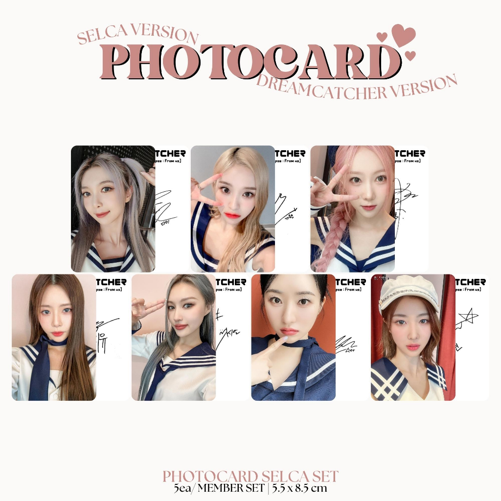Jual PHOTOCARD DREAMCATCHER SELCA BON VOYAGE 2SISI (ISI 5 PCS ...