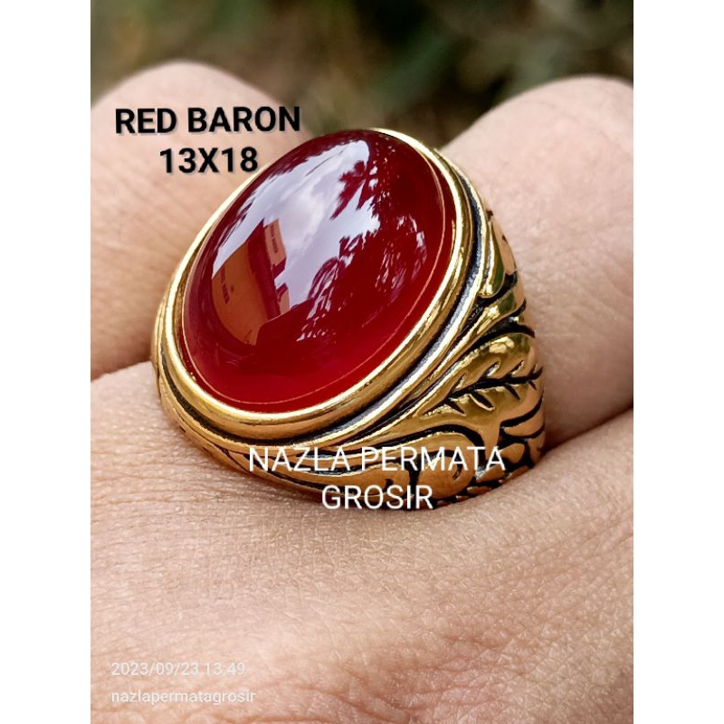 Jual NATURAL BATU RED BARON CARNELIAN DIM 13X18 SUPER KUALITAS | Shopee ...